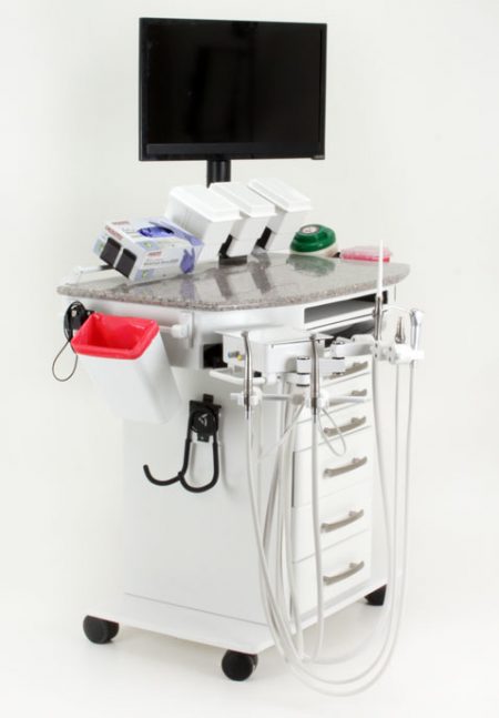 Designer Rear Mobile Ambidextrous Dental Delivery Cabinet