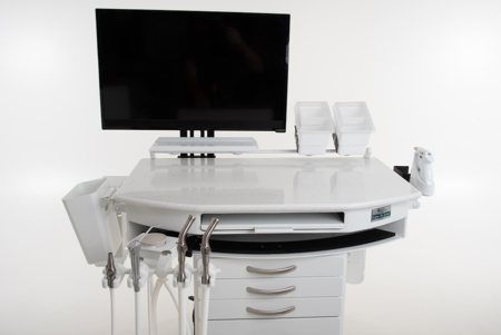 Ambidextrous Dental Assistant Cabinet