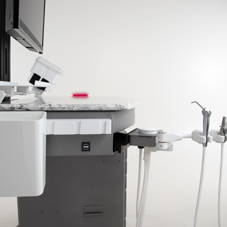 Ambidextrous Dental Assistant Cabinet